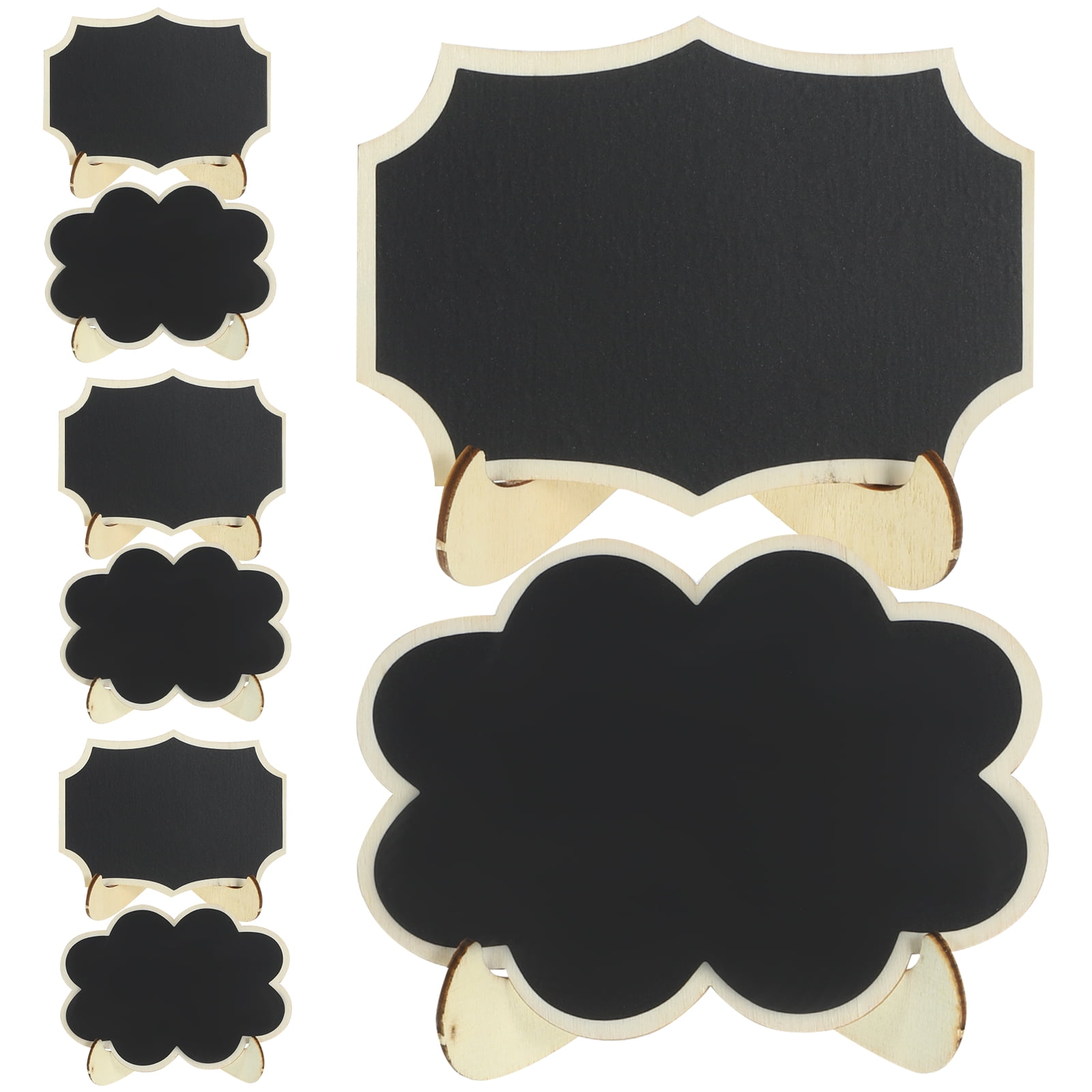 Hemoton 8Pcs Small Announcement Boards Small Blackboards Wooden Message ...