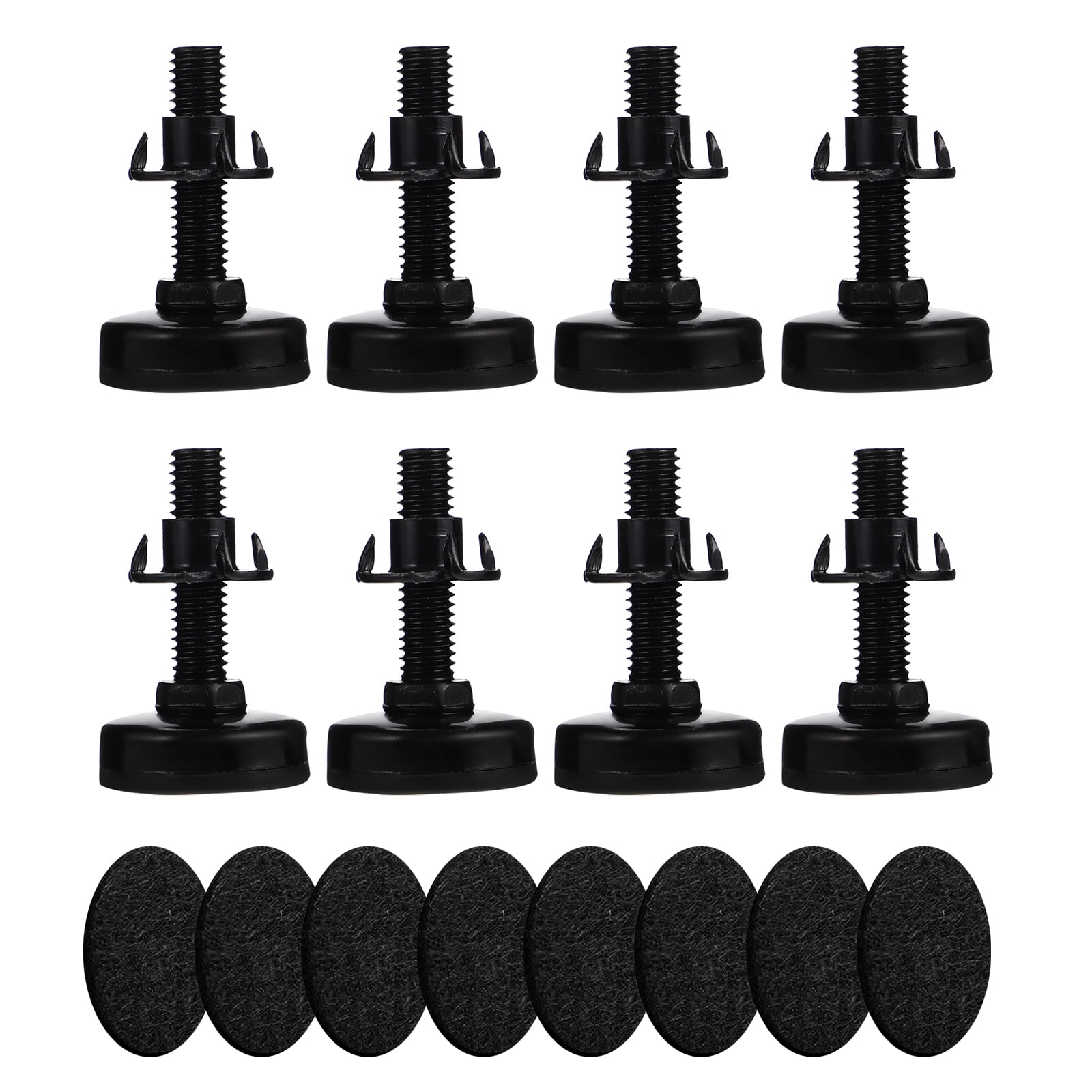 Hemoton 8pcs Adjustable Furniture Feet 3/8 Inch Leveling Feet Table Leg ...