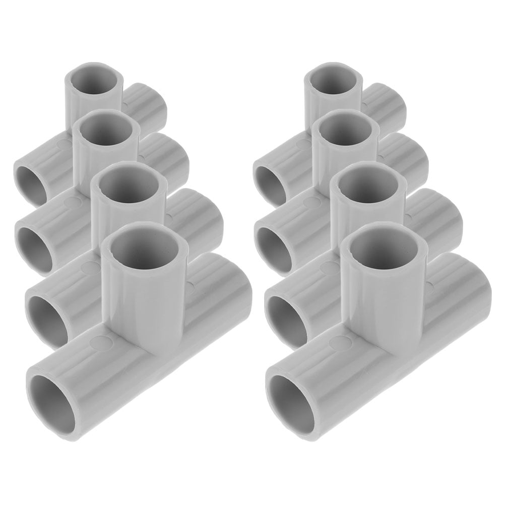 Hemoton 8pcs Corner Canopy Fitting Kit Plastic 3 Way Cage Frame Corner Kit Diy Fix Hose Fitting ...