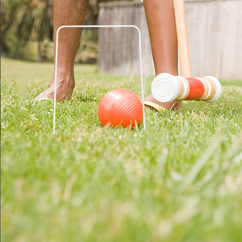 YOSADIER Croquet Wickets White Iron for Outdoor Use Durable Easy ...