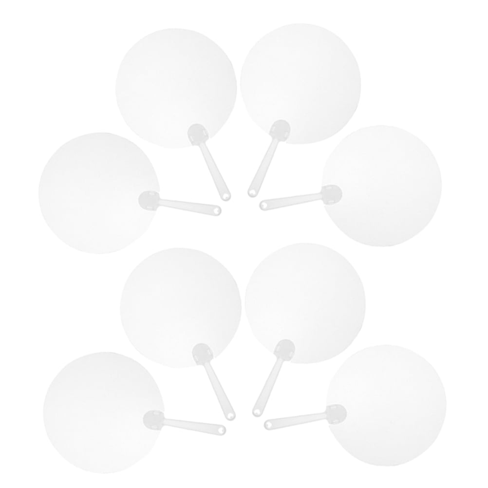 Hemoton 8pcs Handheld Church Fans Double Sided Sublimation Paddle ...