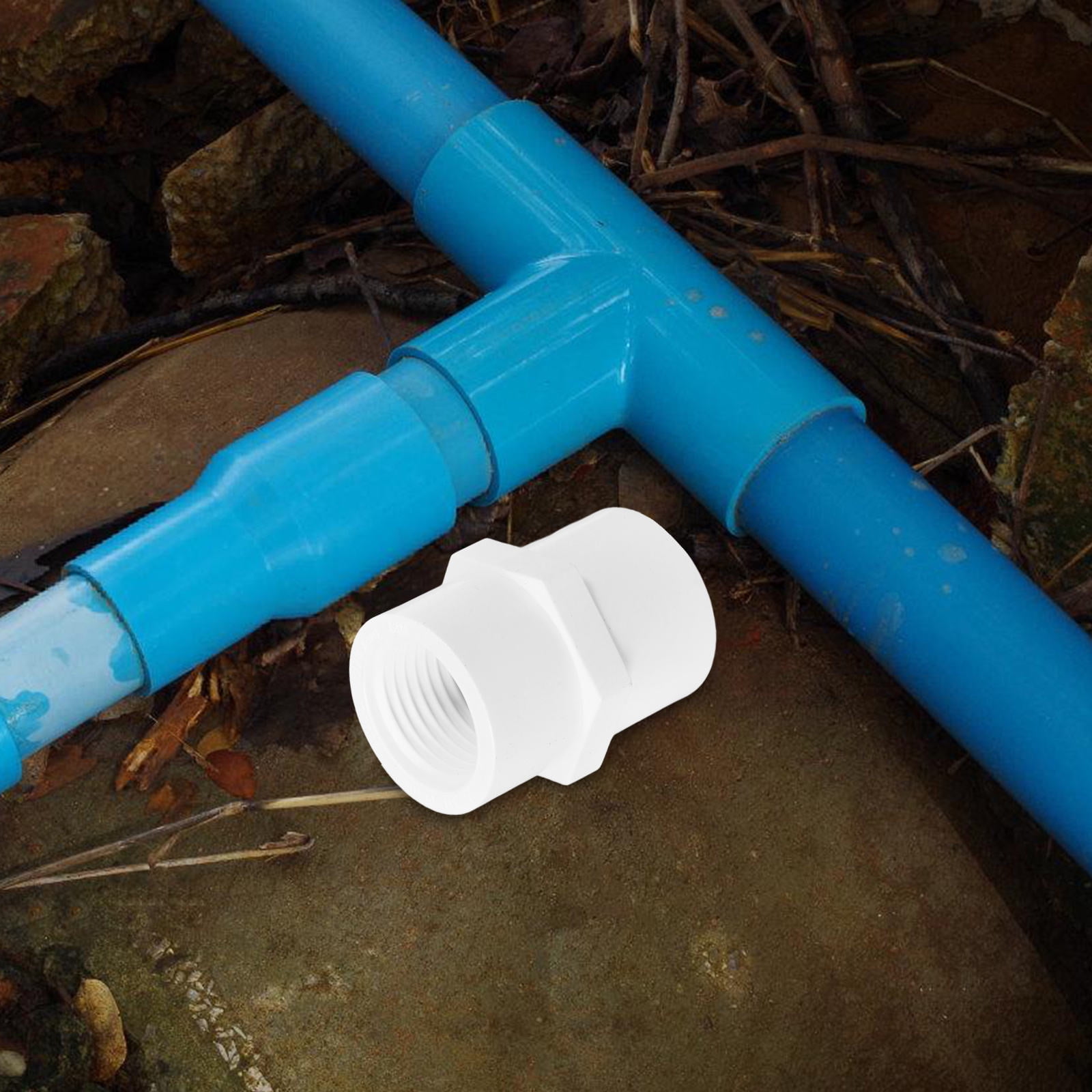 HEMOTON PVC Pipe Fitting for Water Line with Slip Socket and Threaded ...