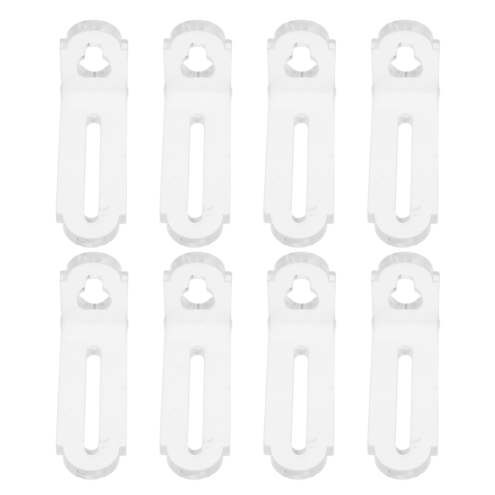 Hemoton 8pcs L Brackets Transparent Acrylic Corner Bracket Clear 90 ...