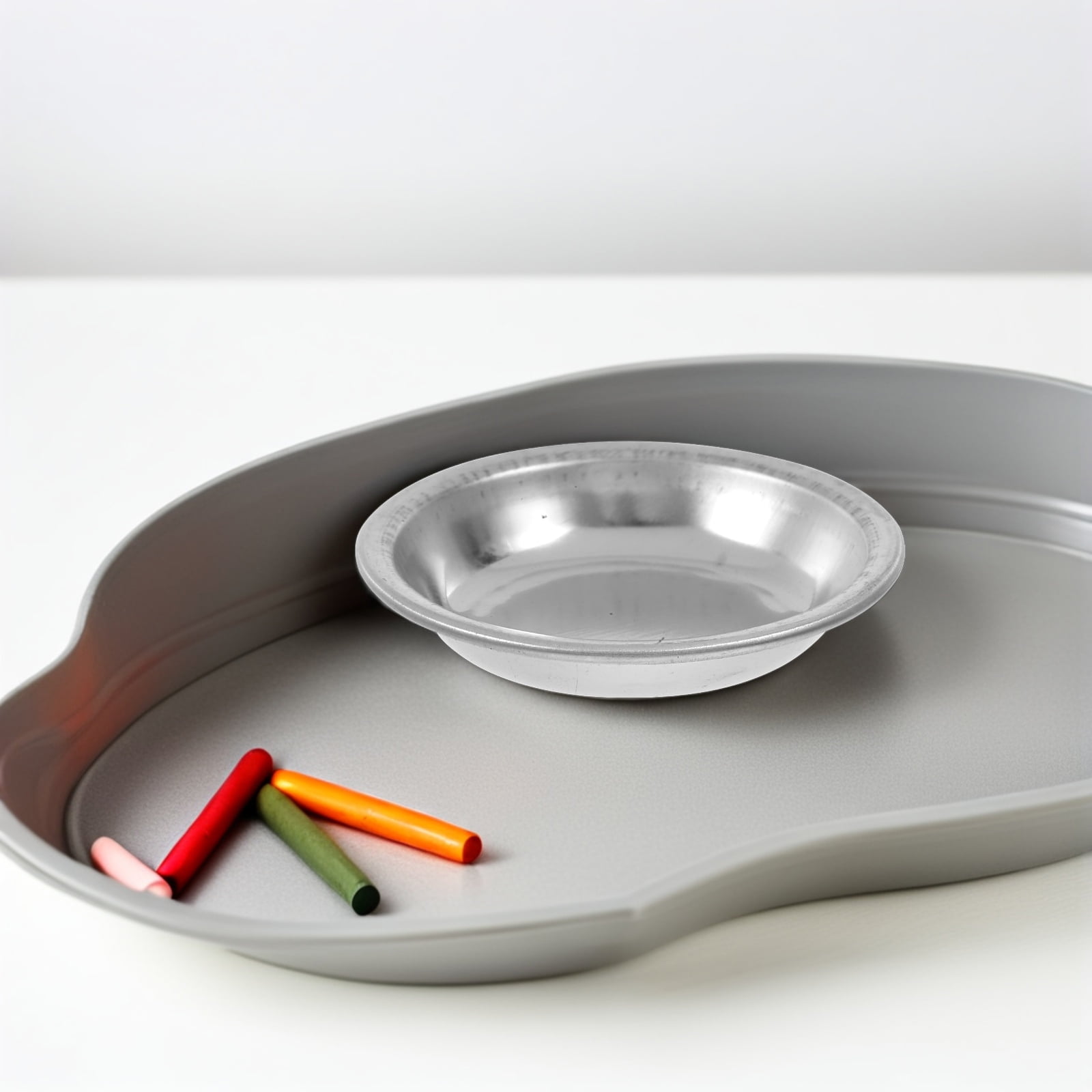 Hemoton 8pcs Small Stainless Steel Paint Mixing Tray Pigment Trays ...