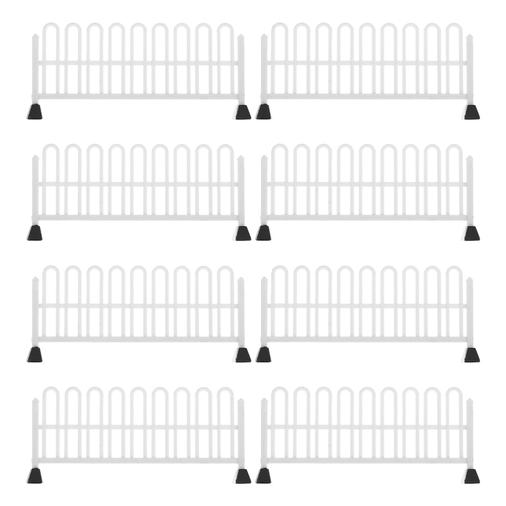 Hemoton 8pcs Stand Table Traffic Road Blocks Fence Model Traffic ...