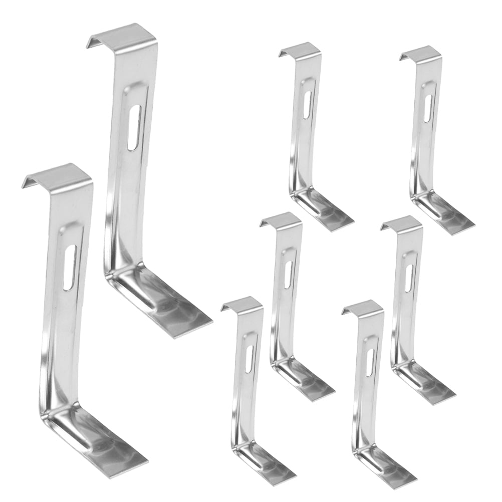 Hemoton 8pcs Tile Hooks for Roof Fixing Stainless Steel Non-Slip Clips ...