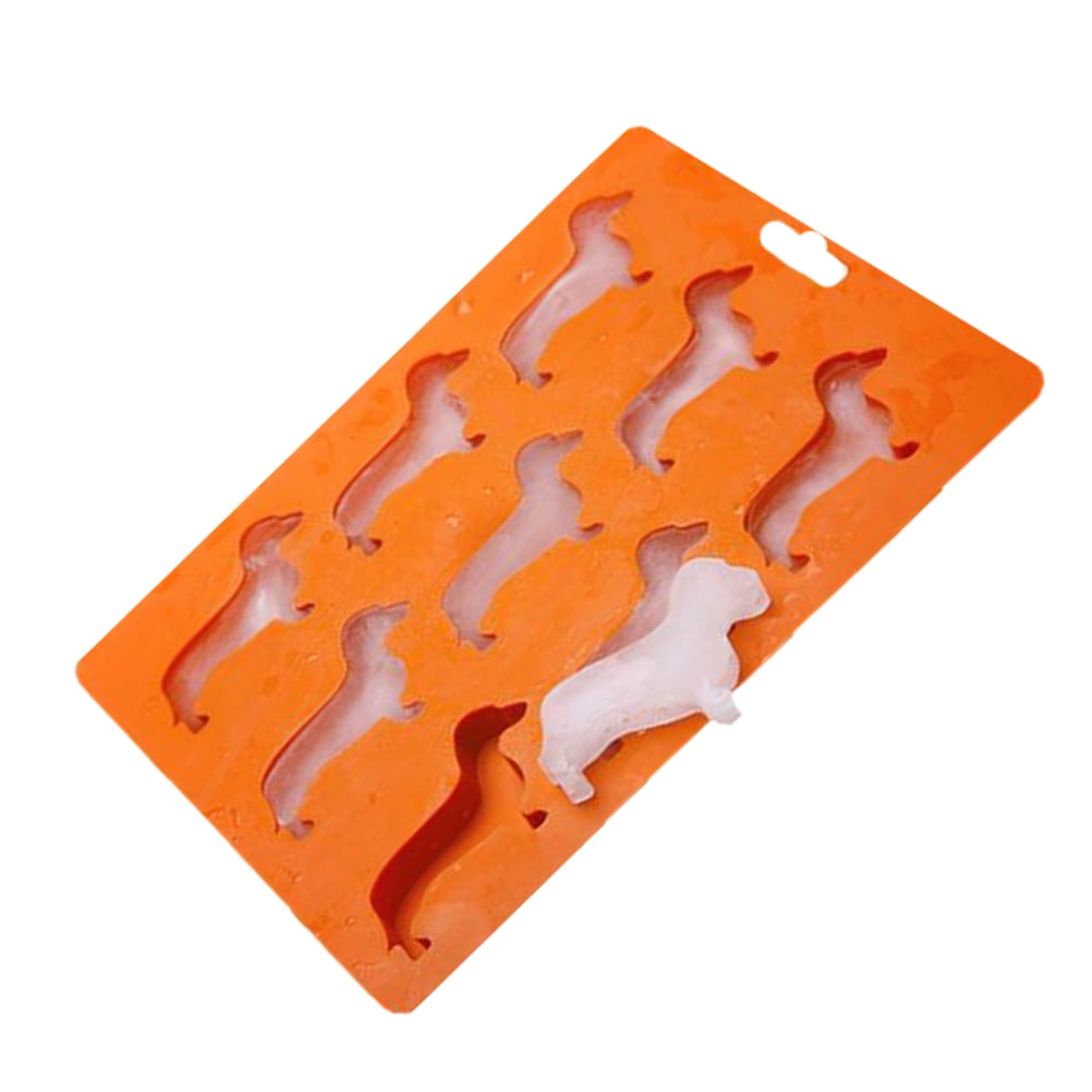 Hemoton 9 Grids Innovative Press Type Ice Cube Maker 22x16x1.5cm Orange ...