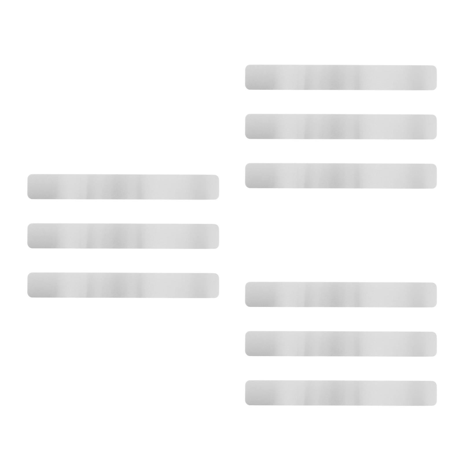 Hemoton 9 pcs Frameless Metal Stainless Iron Board Strips Adhesive ...