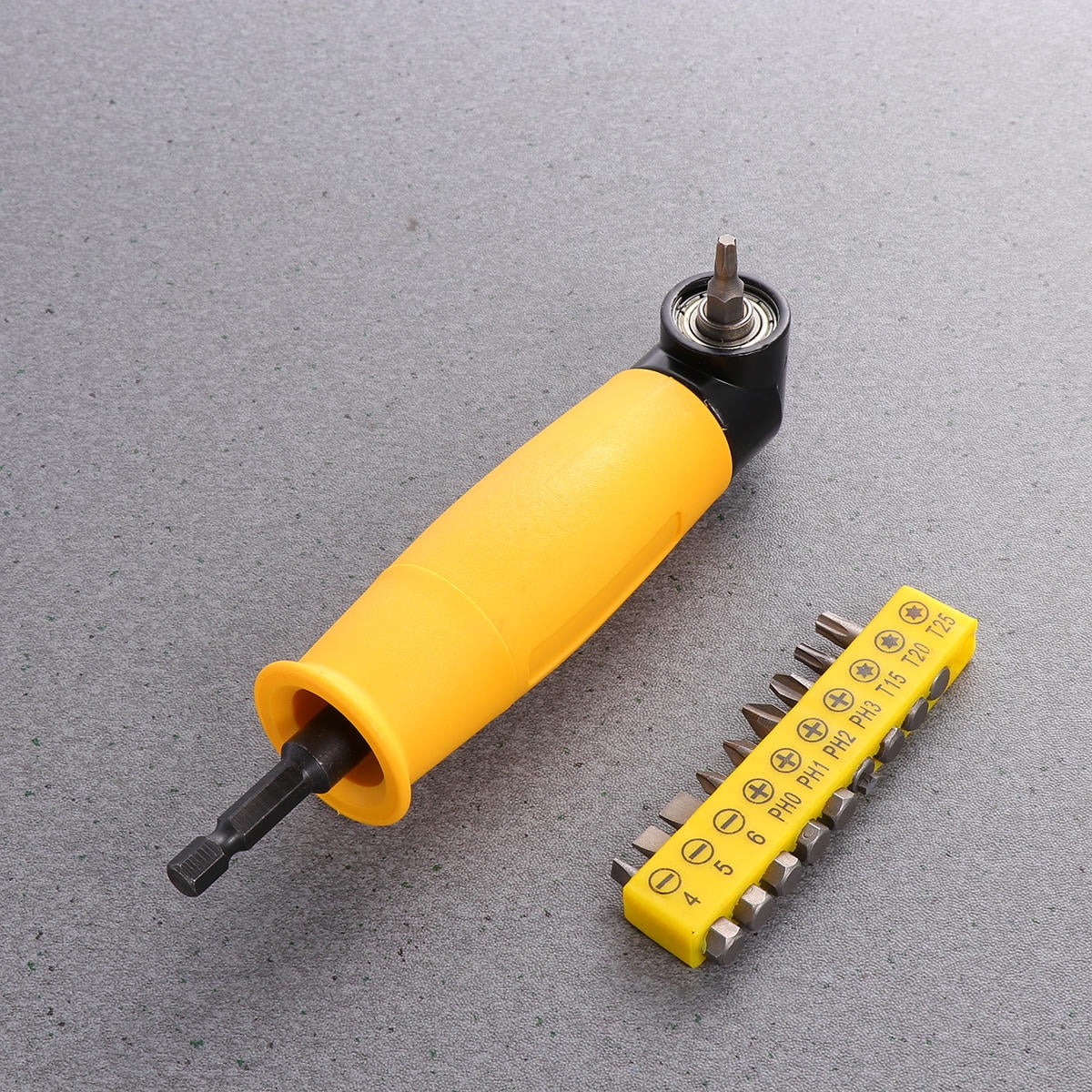 Hemoton 90 Degree Right Angle Drill Adapter Angled Screwdriver Yellow ...