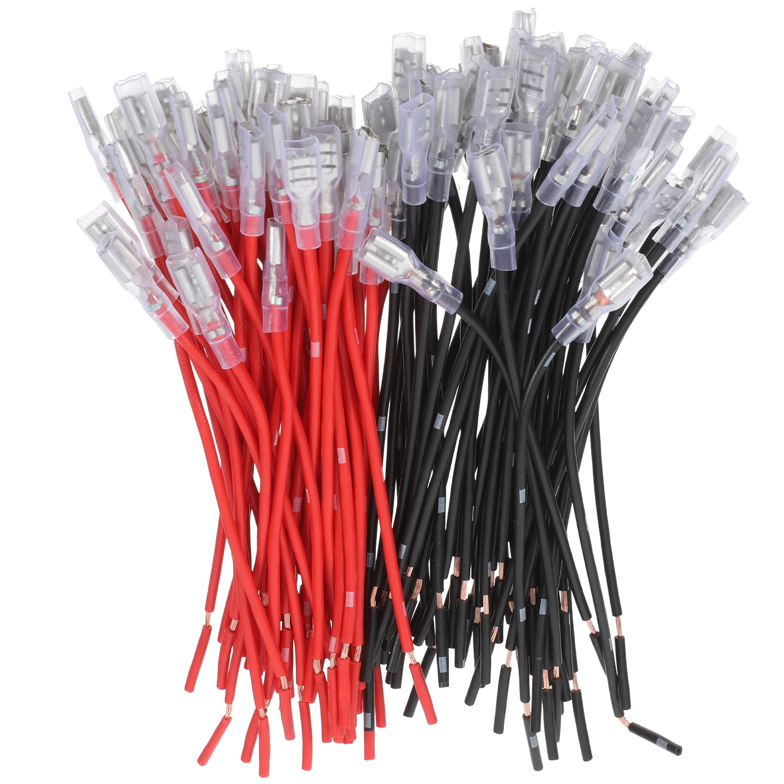 Hemoton 94pcs Female Spade Crimp Terminal With Sleeve And Wire Female ...