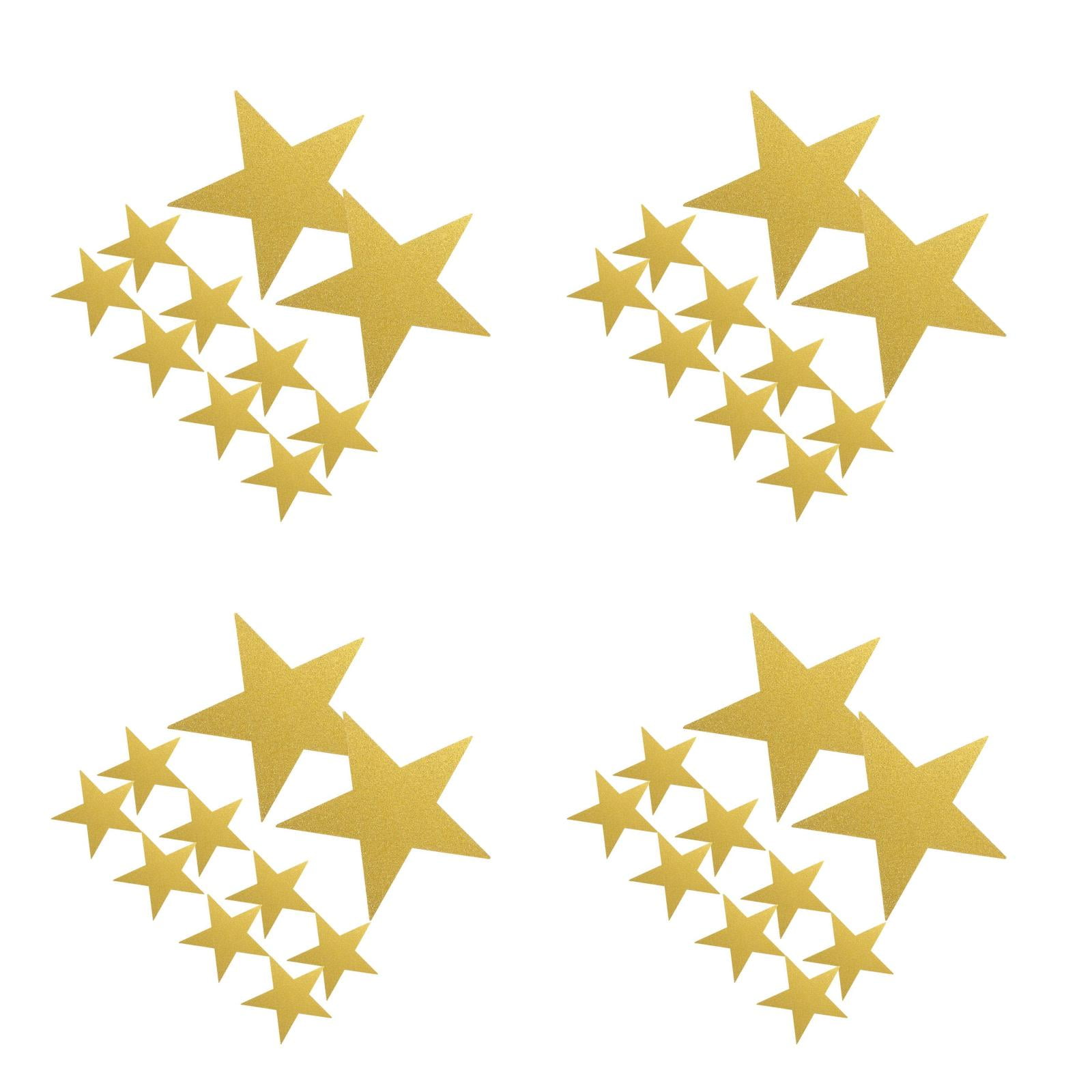 Hemoton 96 pcs Large Star Cutouts Paper Star Shapes Yellow Paper Star ...