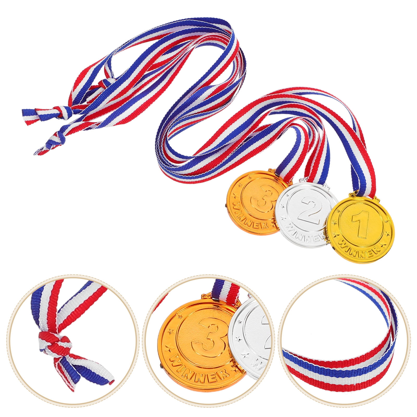 Hemoton 9PCS Plastic Medals for Kids Sports Party Favors Classroom ...