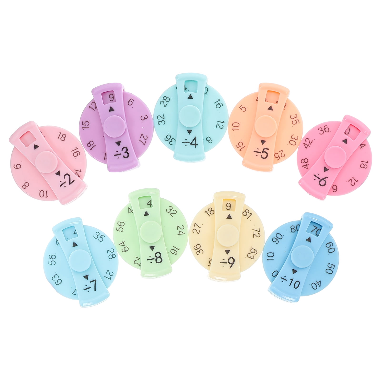 Hemoton 9pcs Fun Math Learning for Kids Multiplication and Division ...