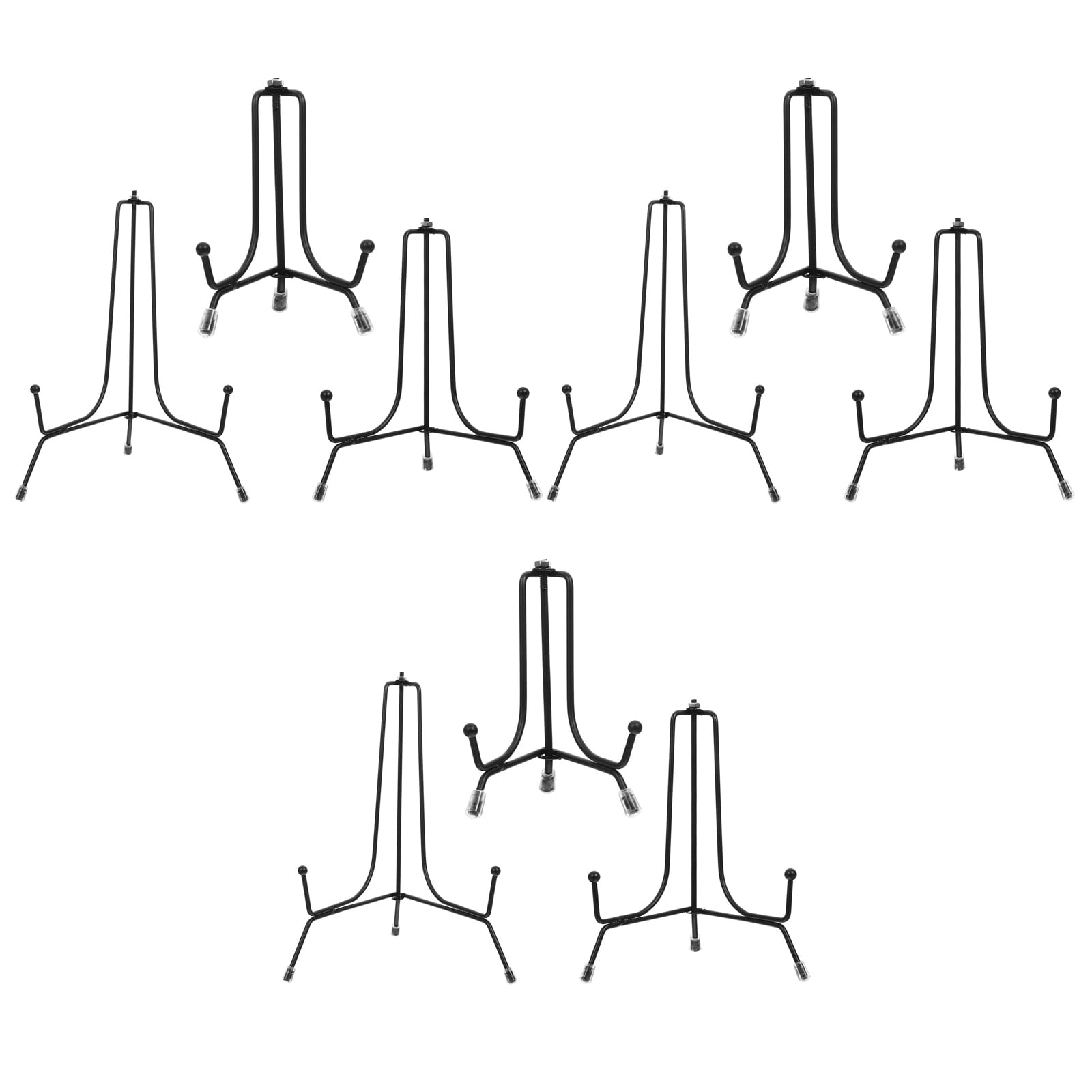 Hemoton 9pcs Plate Display Holder Photo Frame Stand Iron Display Rack ...