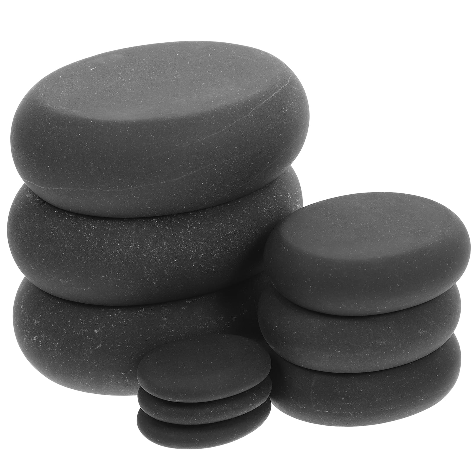 Hemoton 9pcs Volcanic Rock Hot Stone Set Massage Therapy Basalt Stone ...