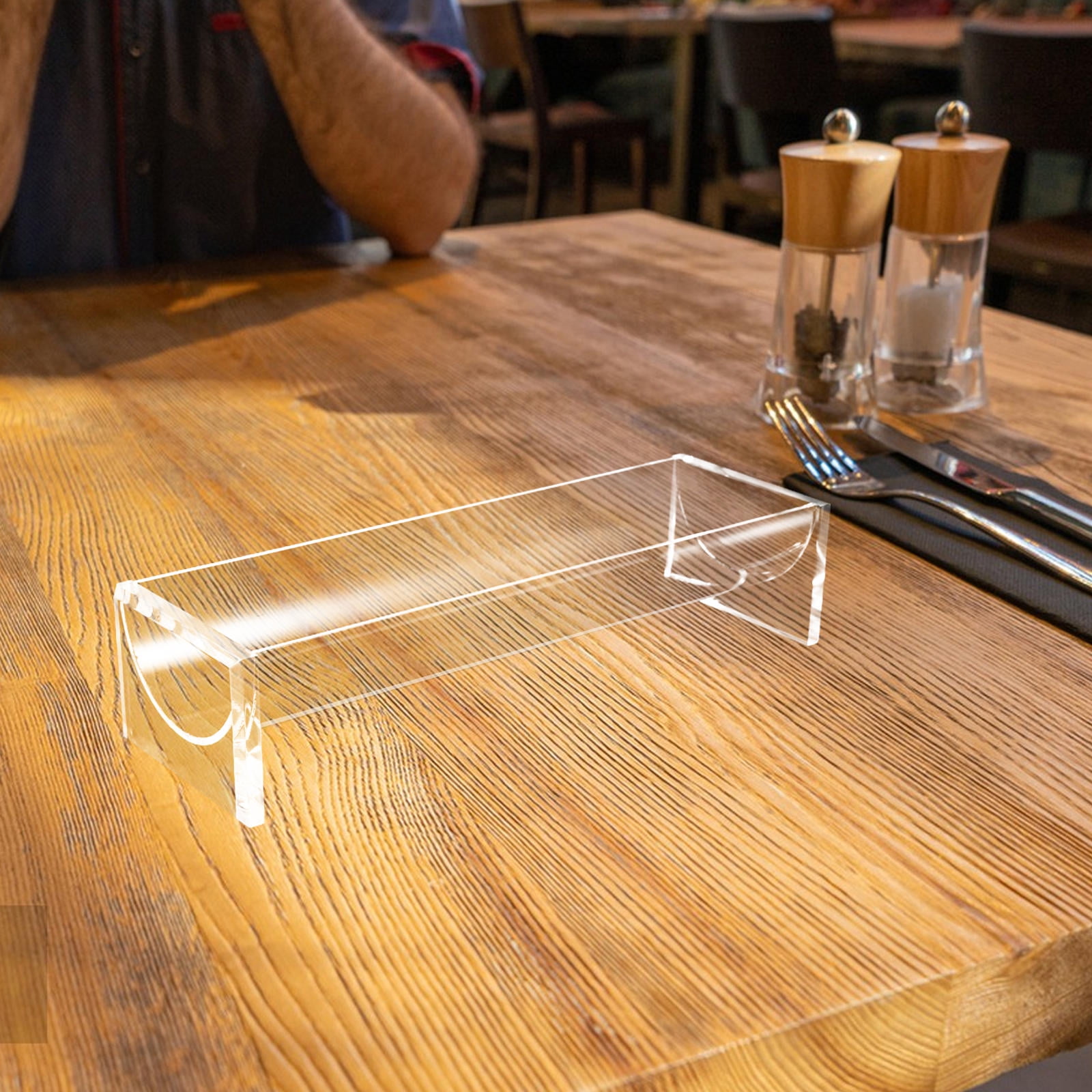 Hemoton Acrylic Dessert Tray Food Display Tray Desktop Dessert Storage ...