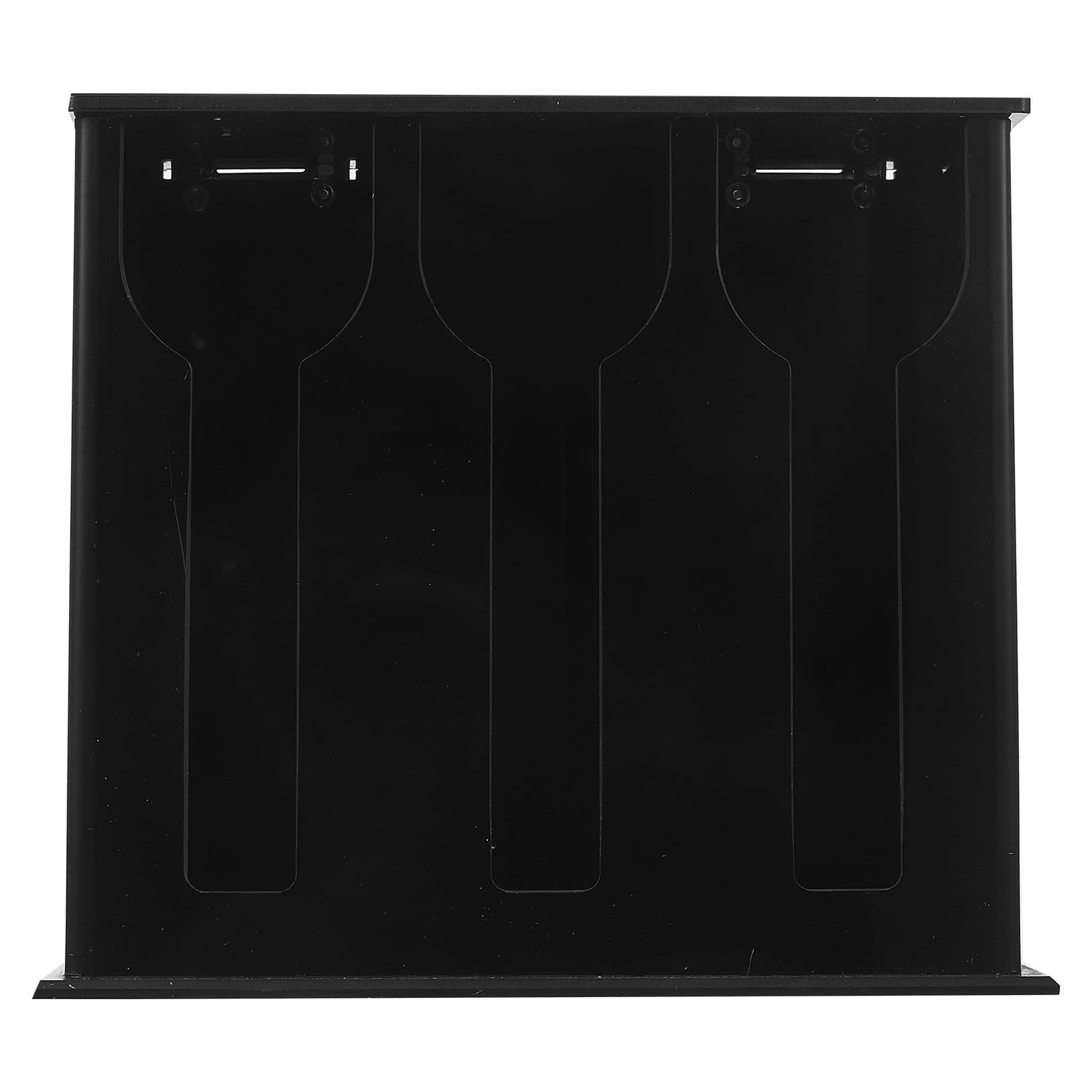 Hemoton Acrylic Utensil Dispenser Desk Cutlery Organizer 3-compartment ...