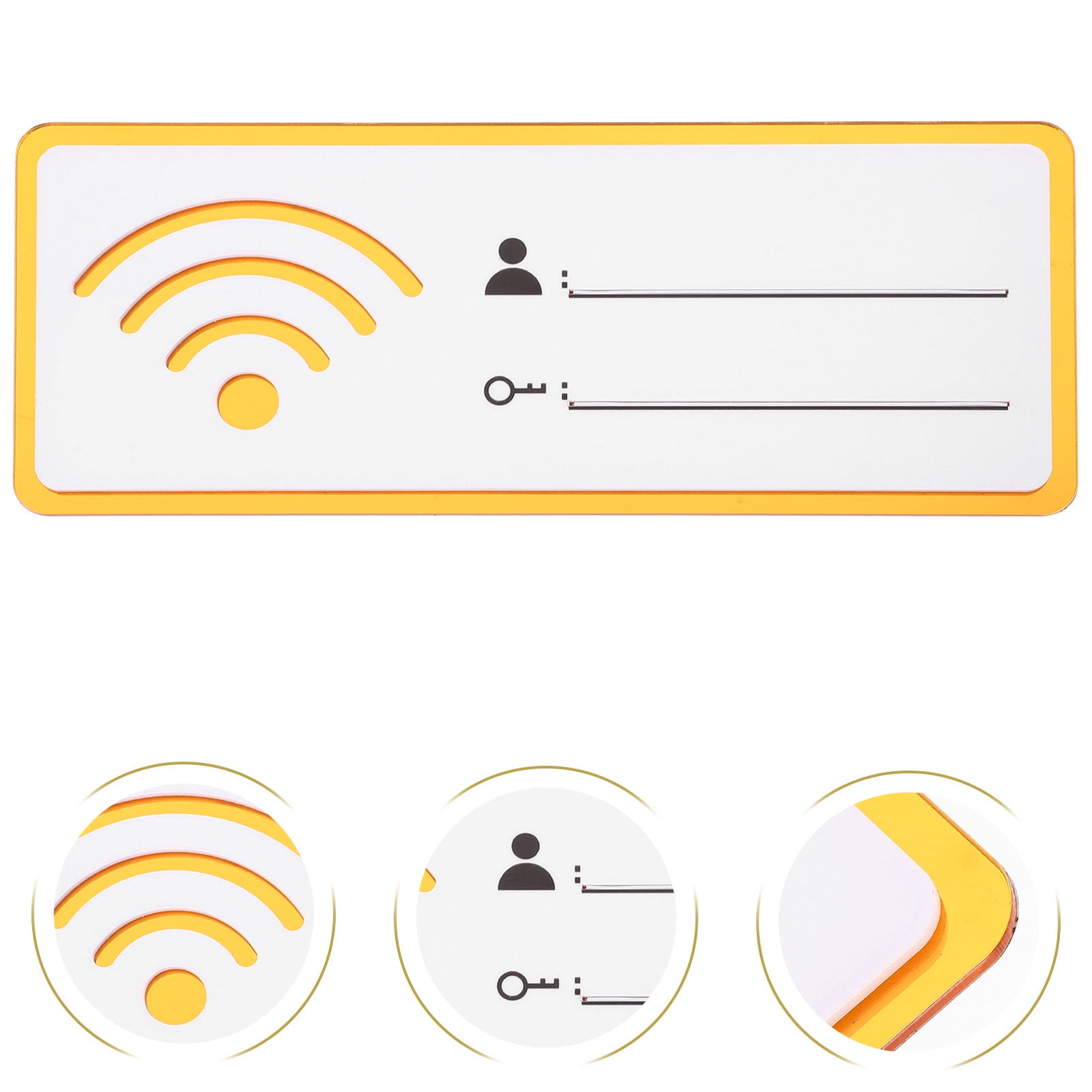 Hemoton Acrylic WiFi Password Sign Wall WiFi Sign Board WiFi Board Wall ...