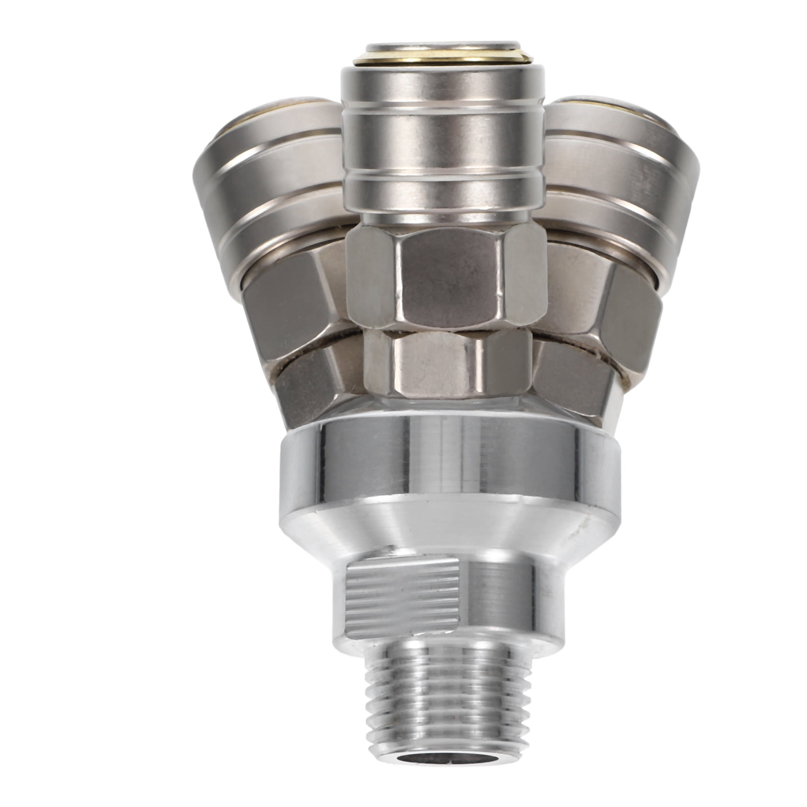 Hemoton Air Manifold 3 Way Quick Connect Coupler Air Hose Splitter ...