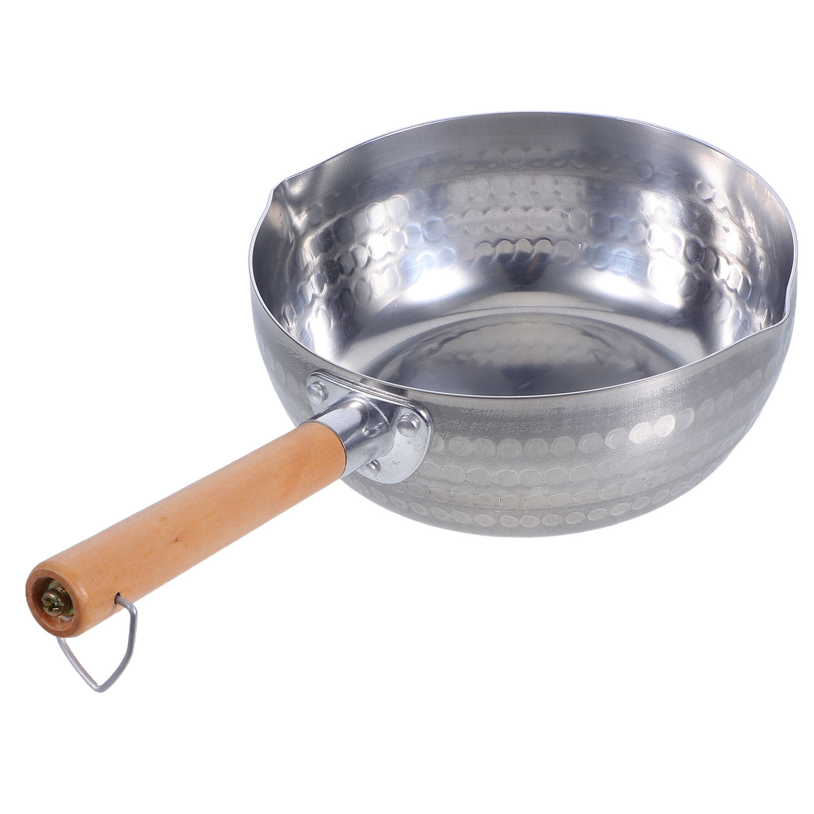 Hemoton Aluminium Milk Pan With Wooden Handle Japanese Style Pan V ...