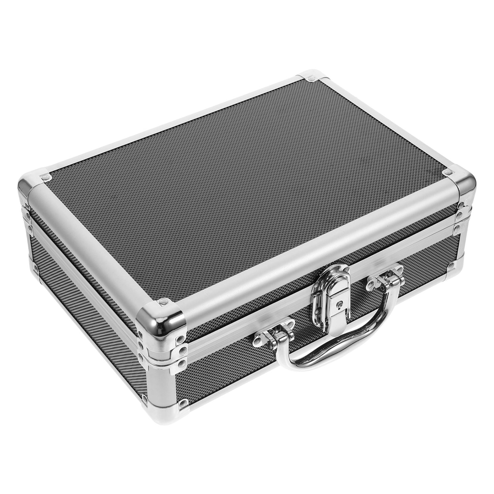 Hemoton Aluminum Alloy Case Metal Toolbox Storage Case Portable ...