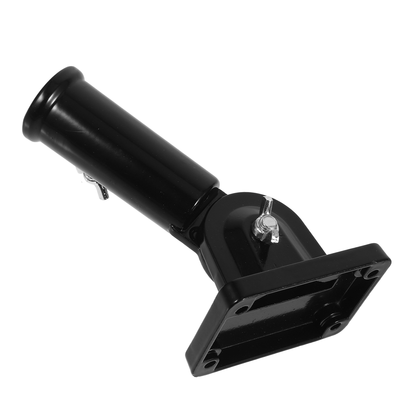 Hemoton Aluminum Flag Pole Bracket 180 Degree Adjustable Wall Mount ...