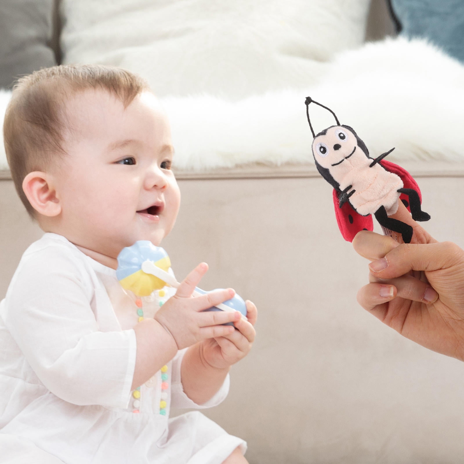 RENACLIPY Plush Animal Finger Puppet, Multi-Color, 1 Piece Soft Toy for ...