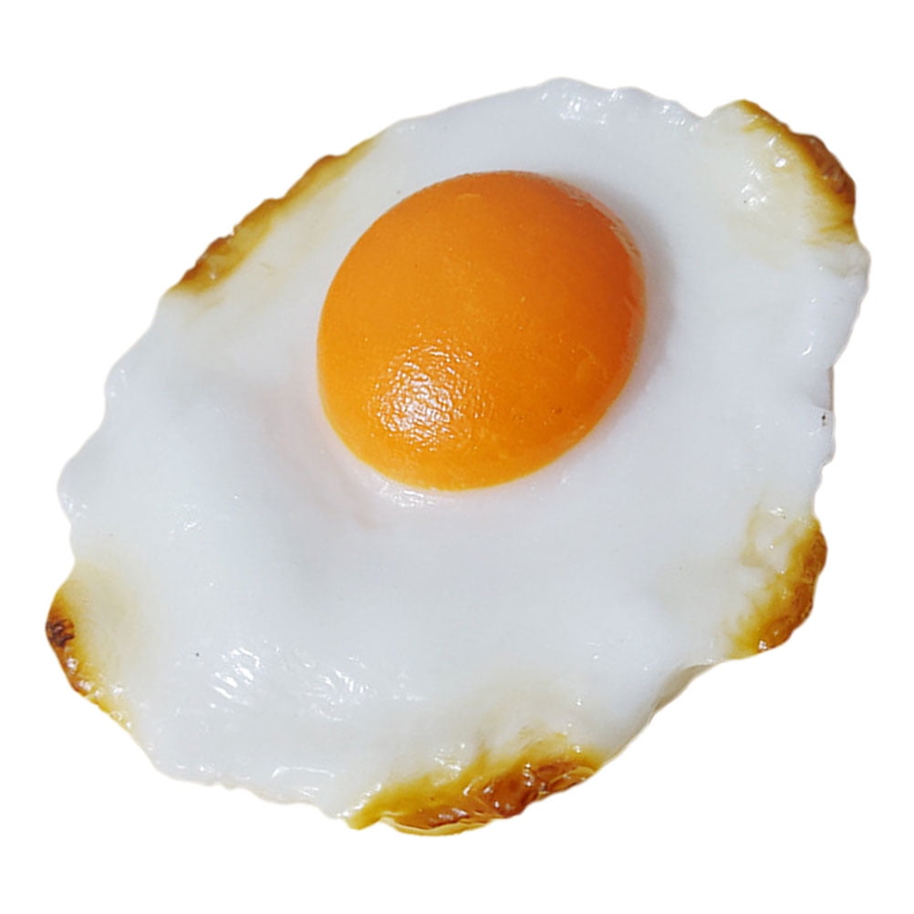 Hemoton Artificial Fried Egg Realistic Egg Props Models Play Egg Toy ...