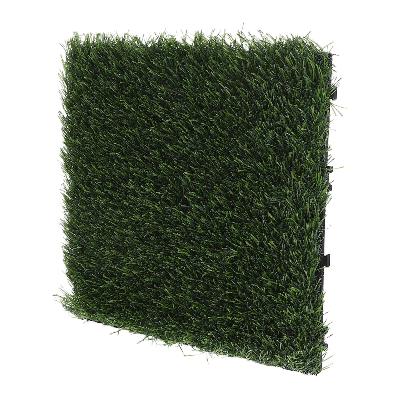 Hemoton Artificial Grass Turf Tiles - Realistic Fake Lawn Carpet for ...