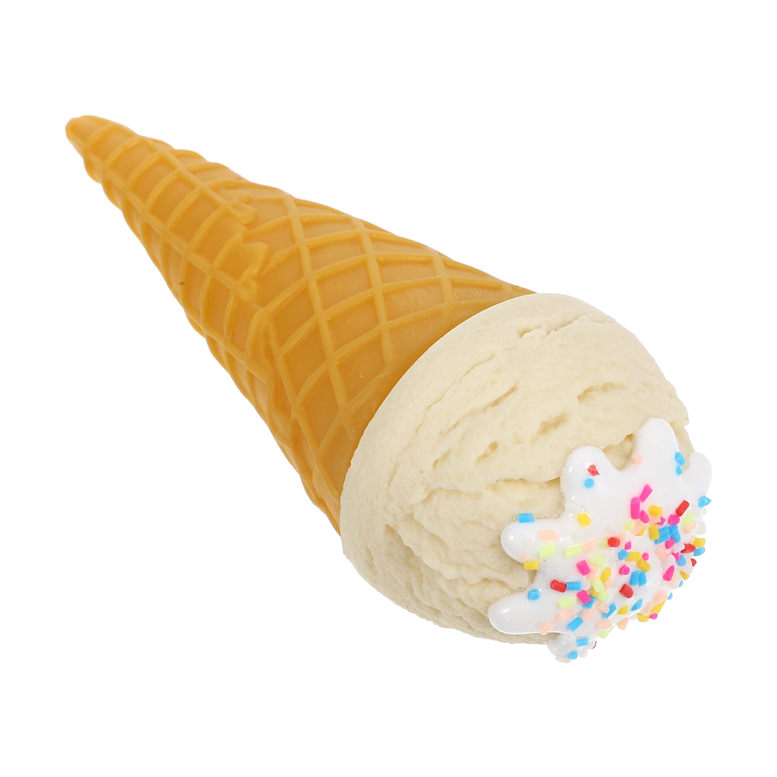 Hemoton Artificial Ice Cream Cone Lifelike Ice Cream Prop Waffle Cone ...