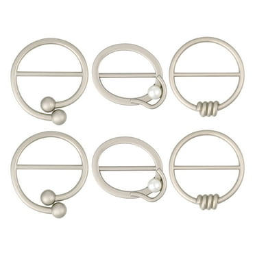 Frcolor Scarf Clip Shirt Ring Buckle T Clips Plastic Neckerchief Tee ...