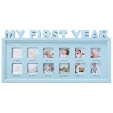 Baby Photo Handprint Footprint Milestone Moments First Year Keepsake ...