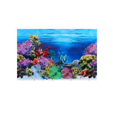 LYUMO Fish Tank Decor Paper, PVC Adhesive Underwater Coral Aquarium ...