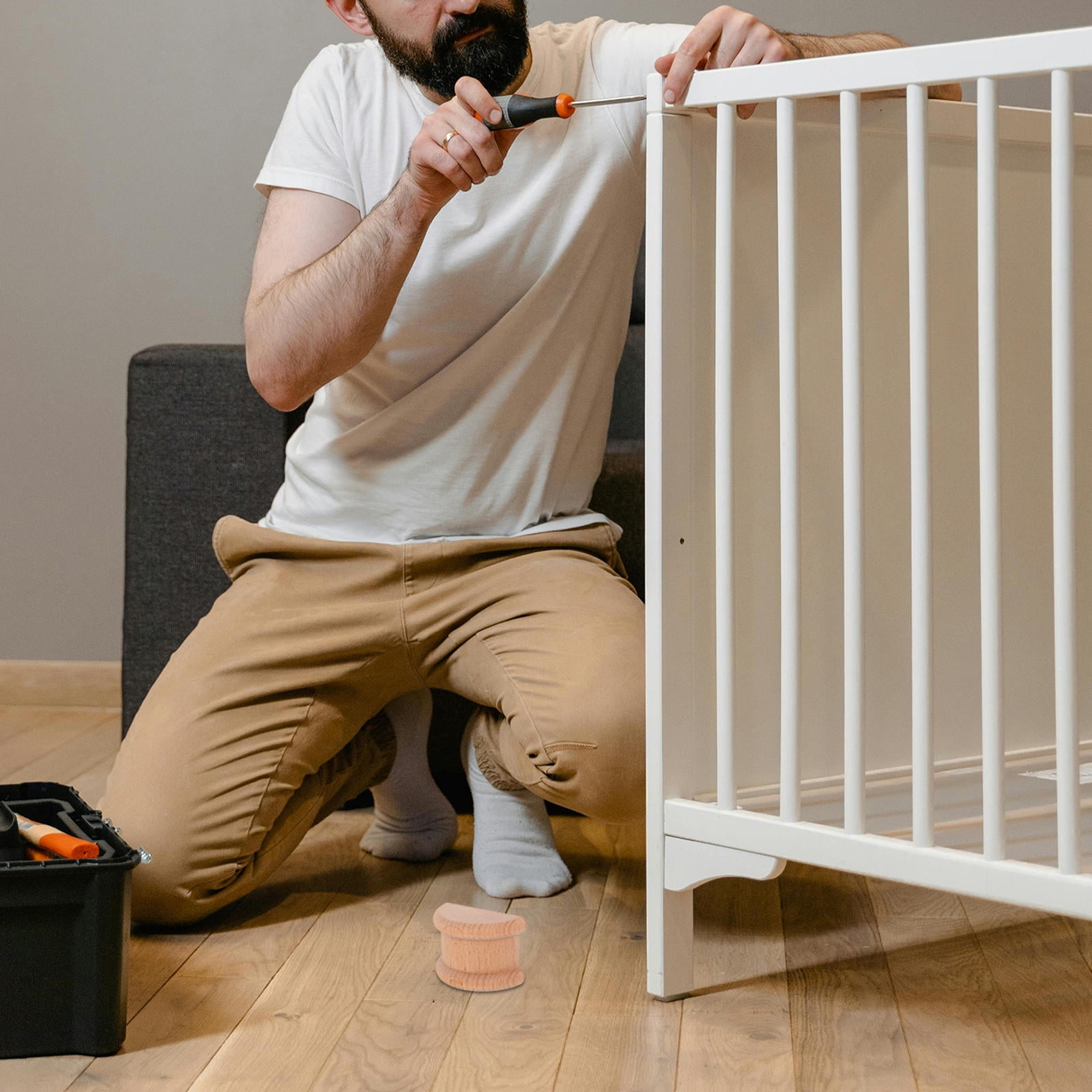 Hemoton Banister Spindle Wood Baluster Balusters Sturdy Solid Wood ...