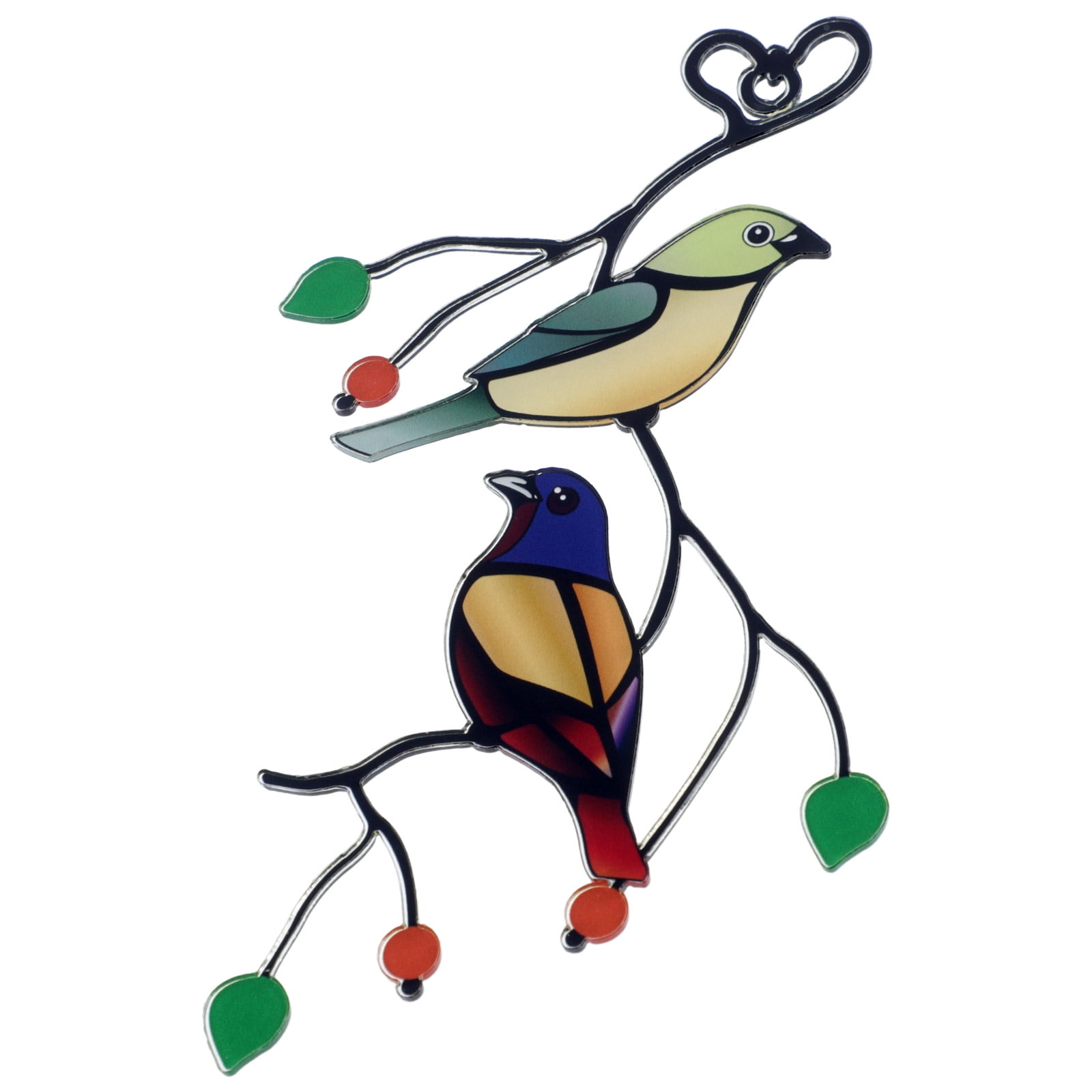 Hemoton Bird Welcome Sign Door Decorations Stained Glass Jewelry ...