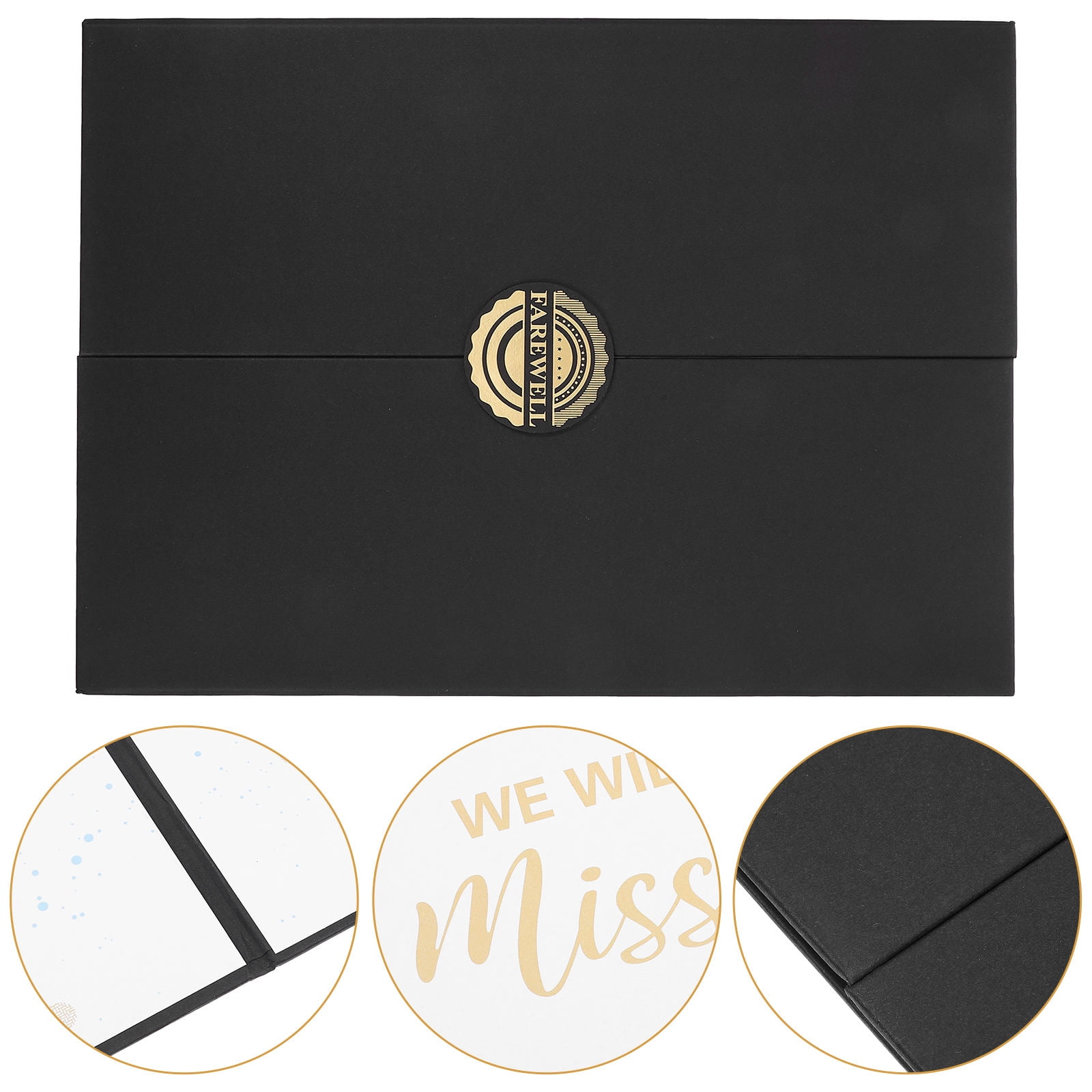 Hemoton Black Graduation Farewell Card for Heartfelt Messages and ...