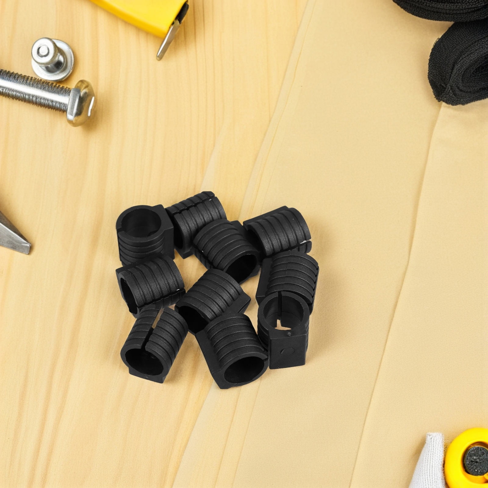 Hemoton Black Plastic Chair Leg Tips with Arched Design for Furniture ...