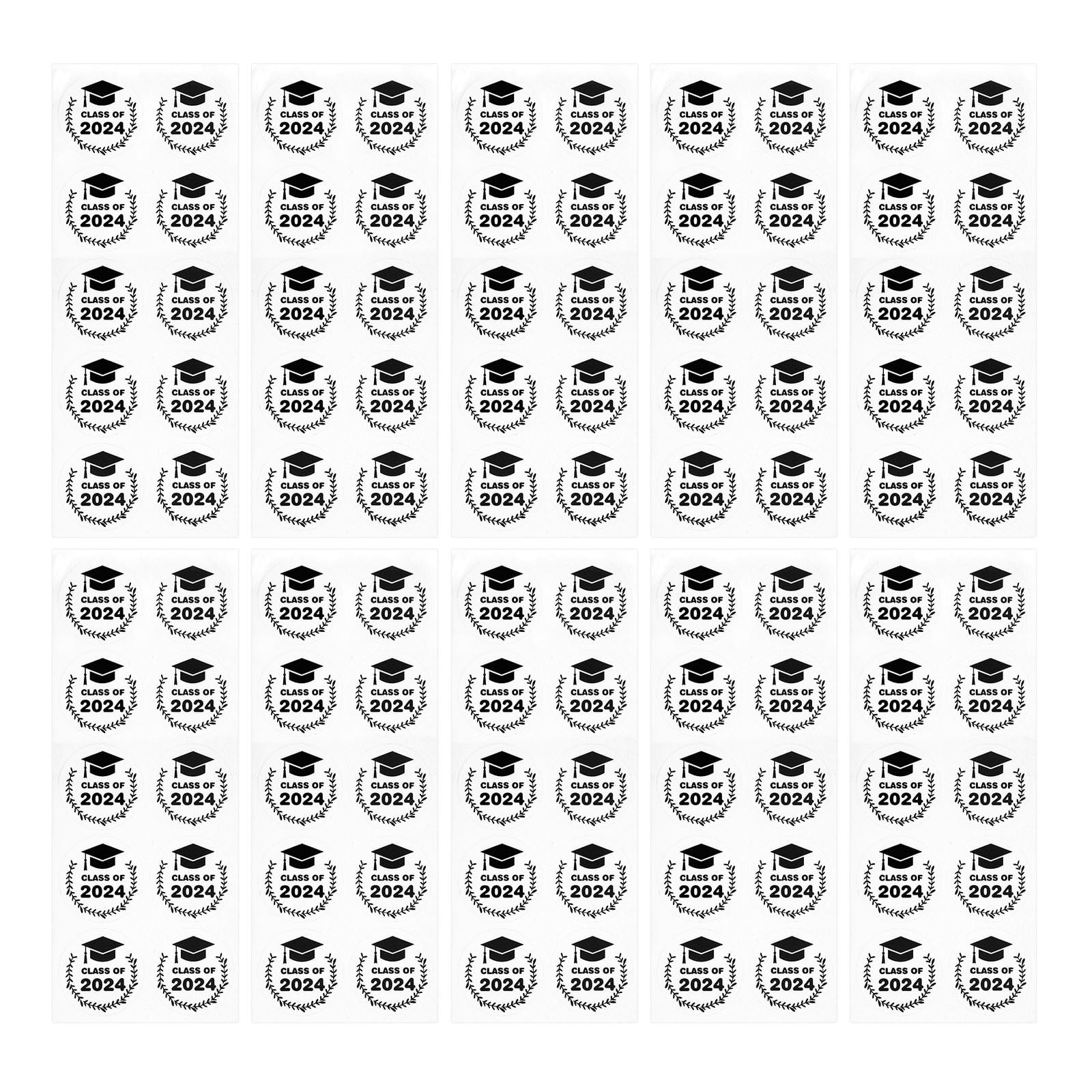 Hemoton Black Self-adhesive Graduation Stickers for DIY Projects and ...