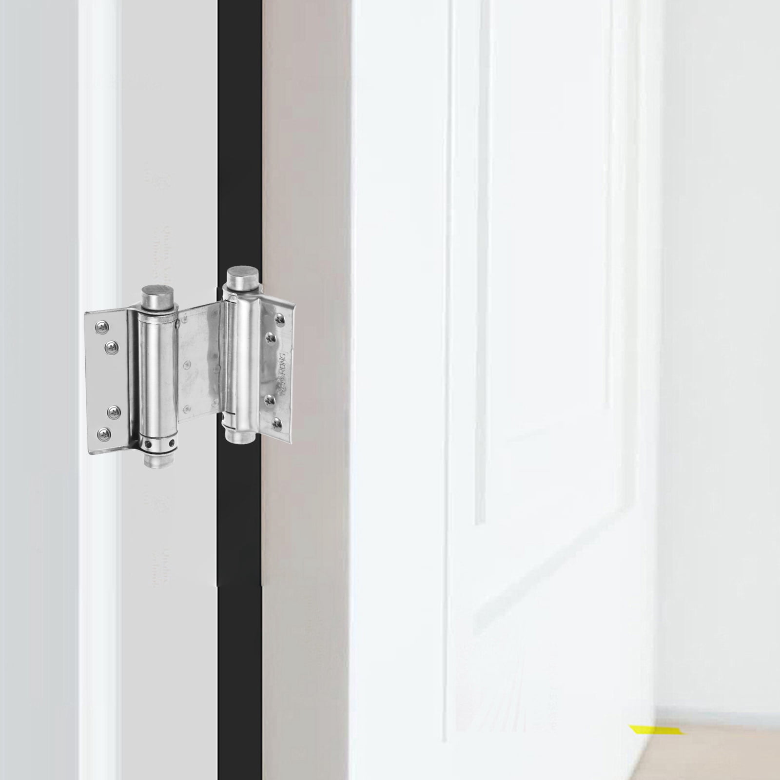 Hemoton Black Stainless Steel Double Spring Hinges for Home Doors and ...