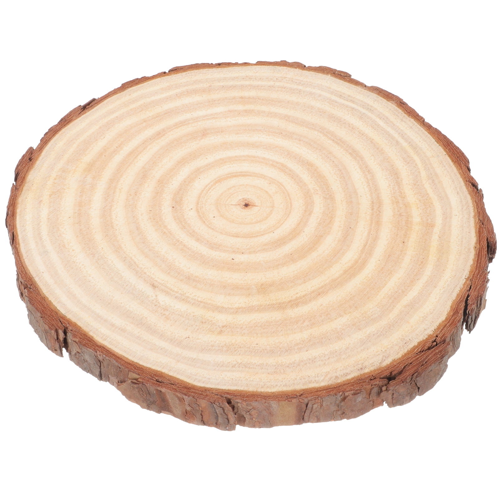 Hemoton Blank Wood Circle Blank Wood Block Wood Table Centerpiece ...