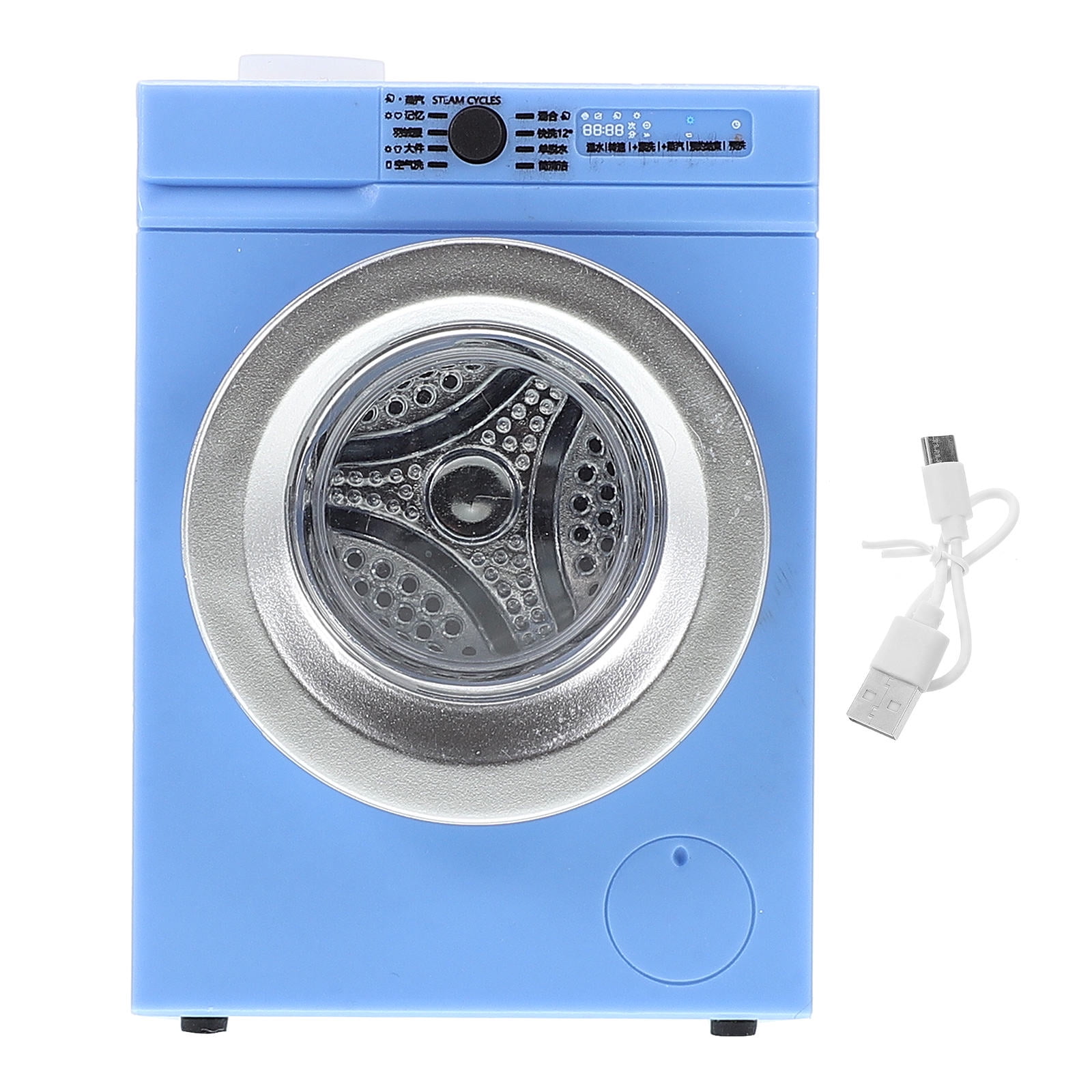 Hemoton Blue Mini Washing Machine Model with Rechargeable Function and ...