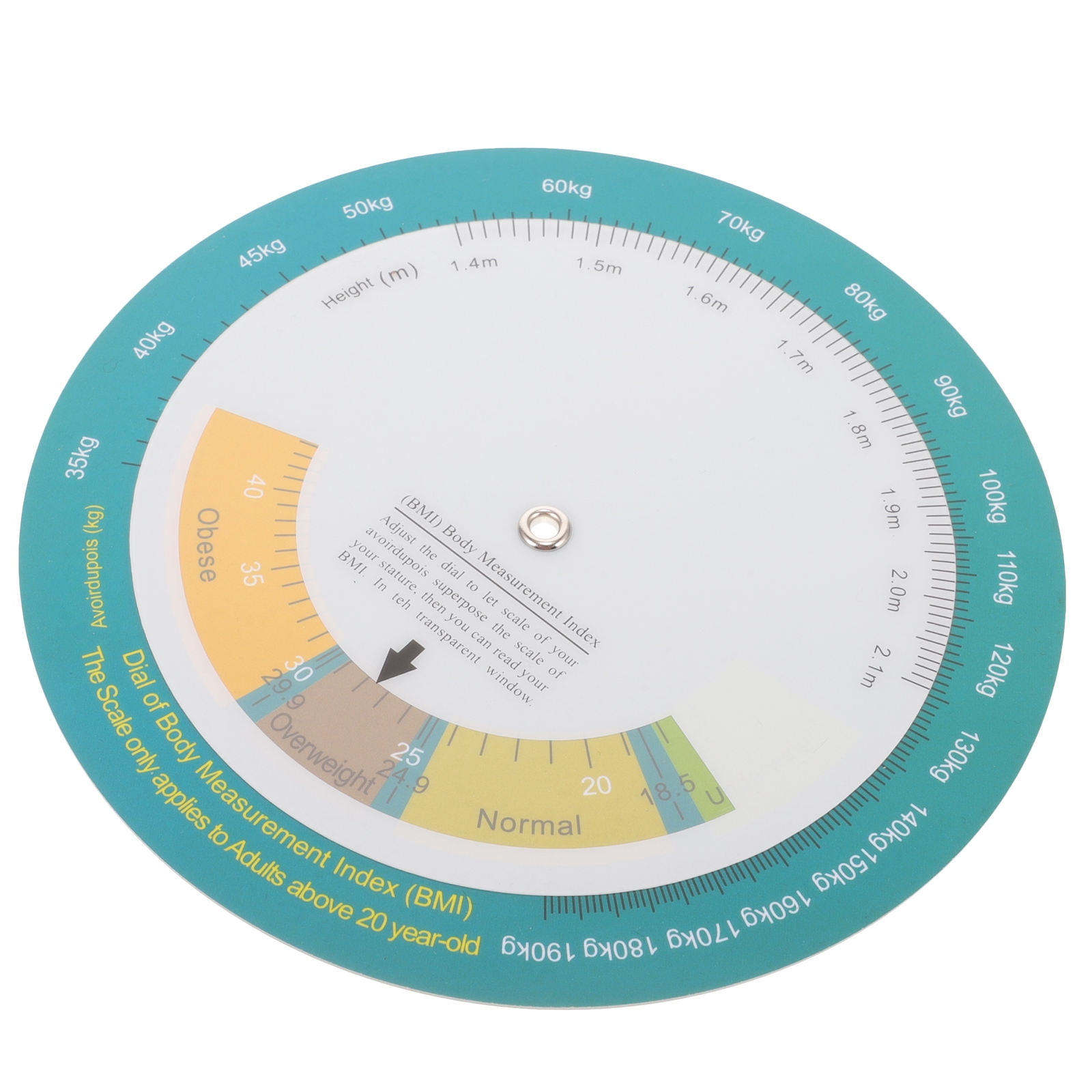 HEMOTON Wall Mountable BMI Measurement Chart for Quick Health Checks in ...