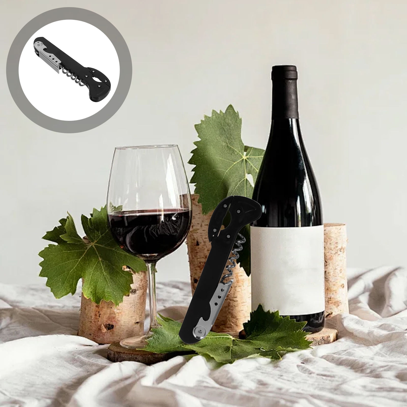 Hemoton Bottle Lid Opener Bottle Cap Opener Pocket Corkscrew Small ...