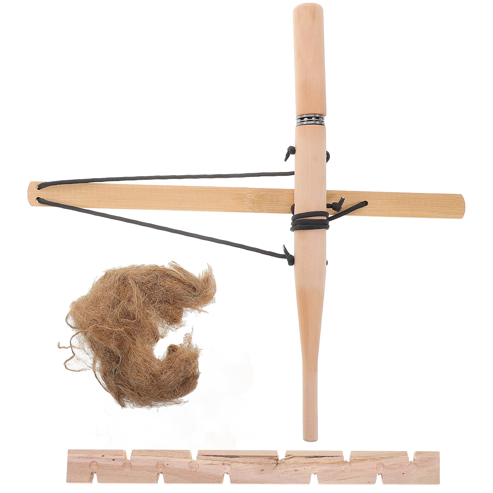 Hemoton Bow Drill Fire Starters Kit Outdoor Practice Tool Friction Fire ...