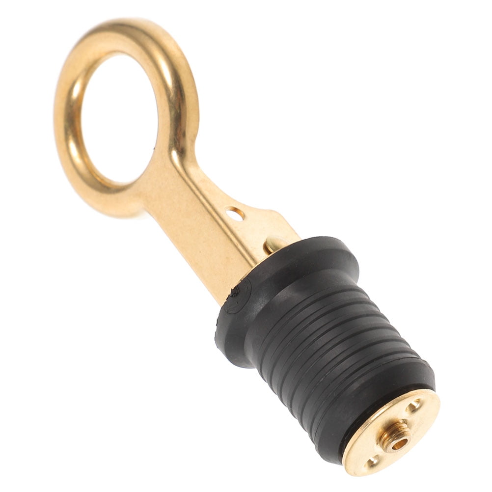 Hemoton Brass Boat Transom Drain Plug For Marine Vessels For Kayaks ...