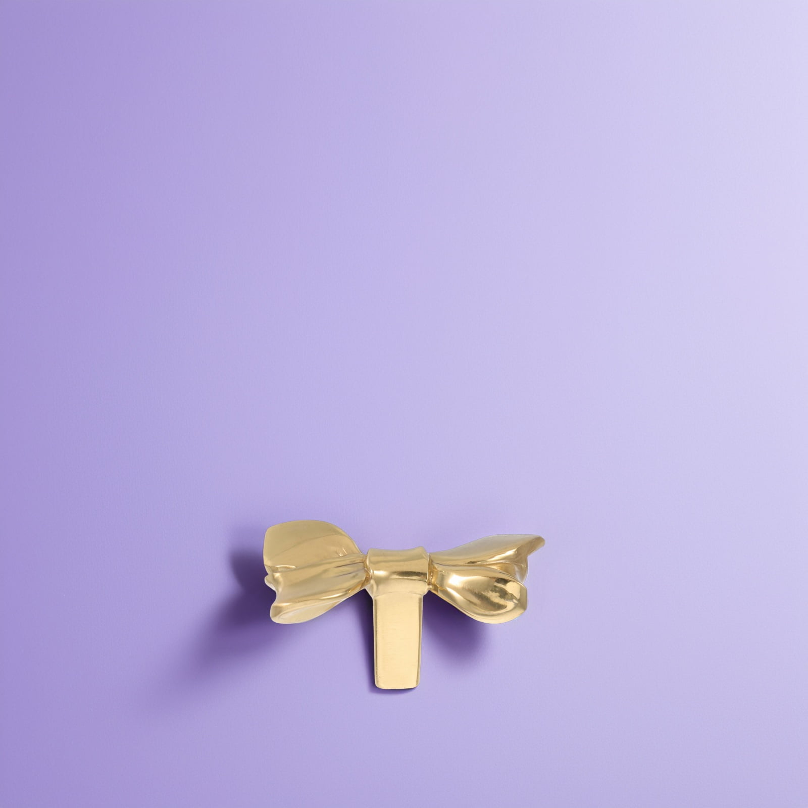 Hemoton Brass Bow Knobs Gold Drawer Pulls 1 Set Decorative Handle for ...