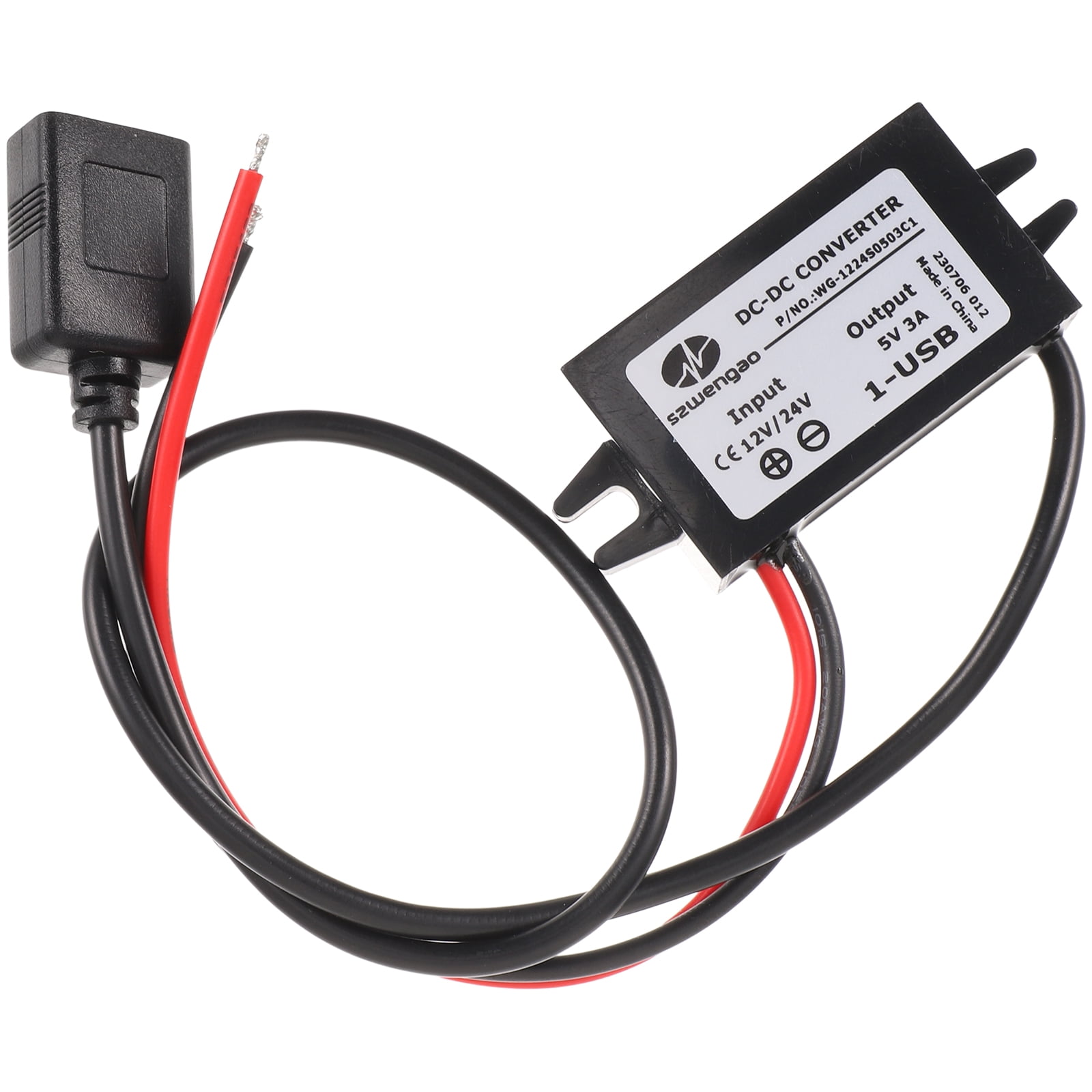 Hemoton Buck Converter 24v To 5v Step Down Power Converter USB Buck ...