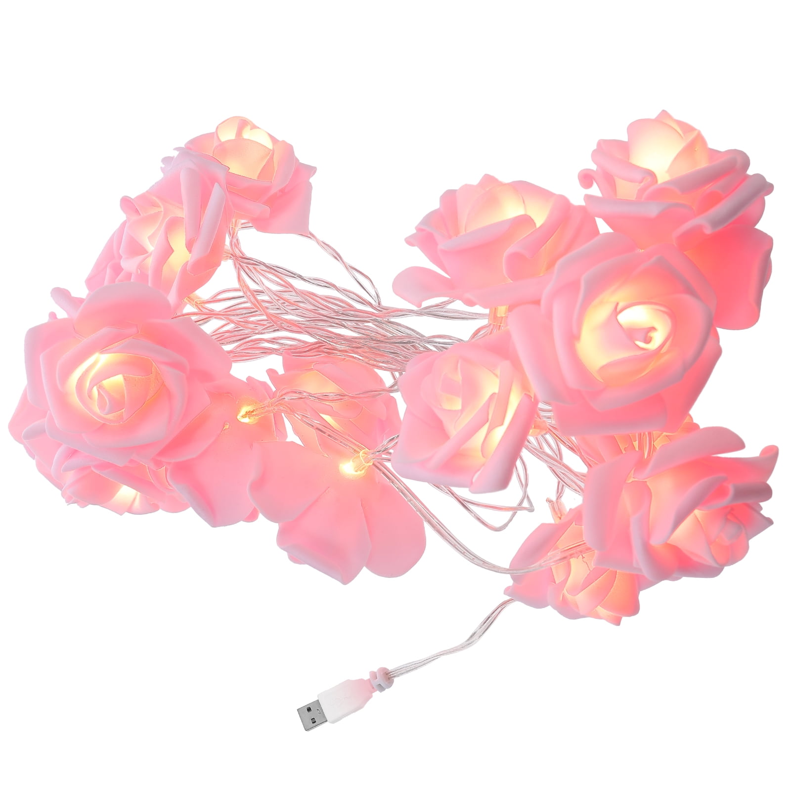 Hemoton Bulbs Roses LED Rose Lamp Romantic Decorations Bride 300x5x5cm ...