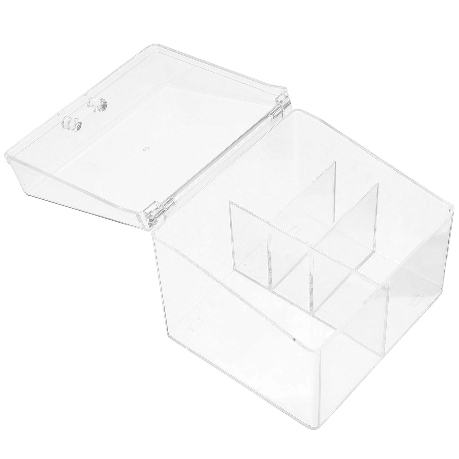 Hemoton Business Card File Box Compact Transparent Card Organizer For ...