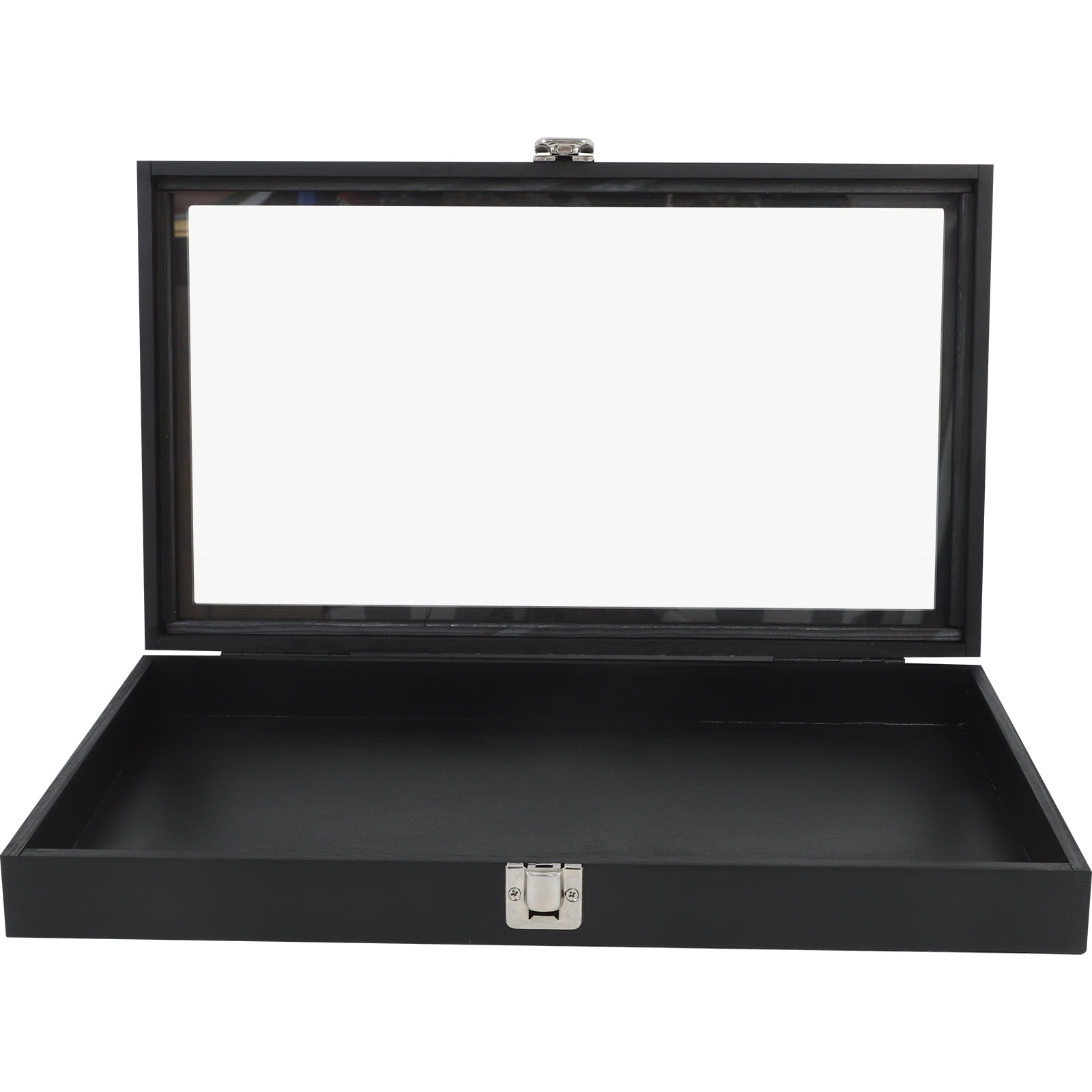 HEMOTON Wooden Display Case for Collectibles with FlipTop Storage box ...